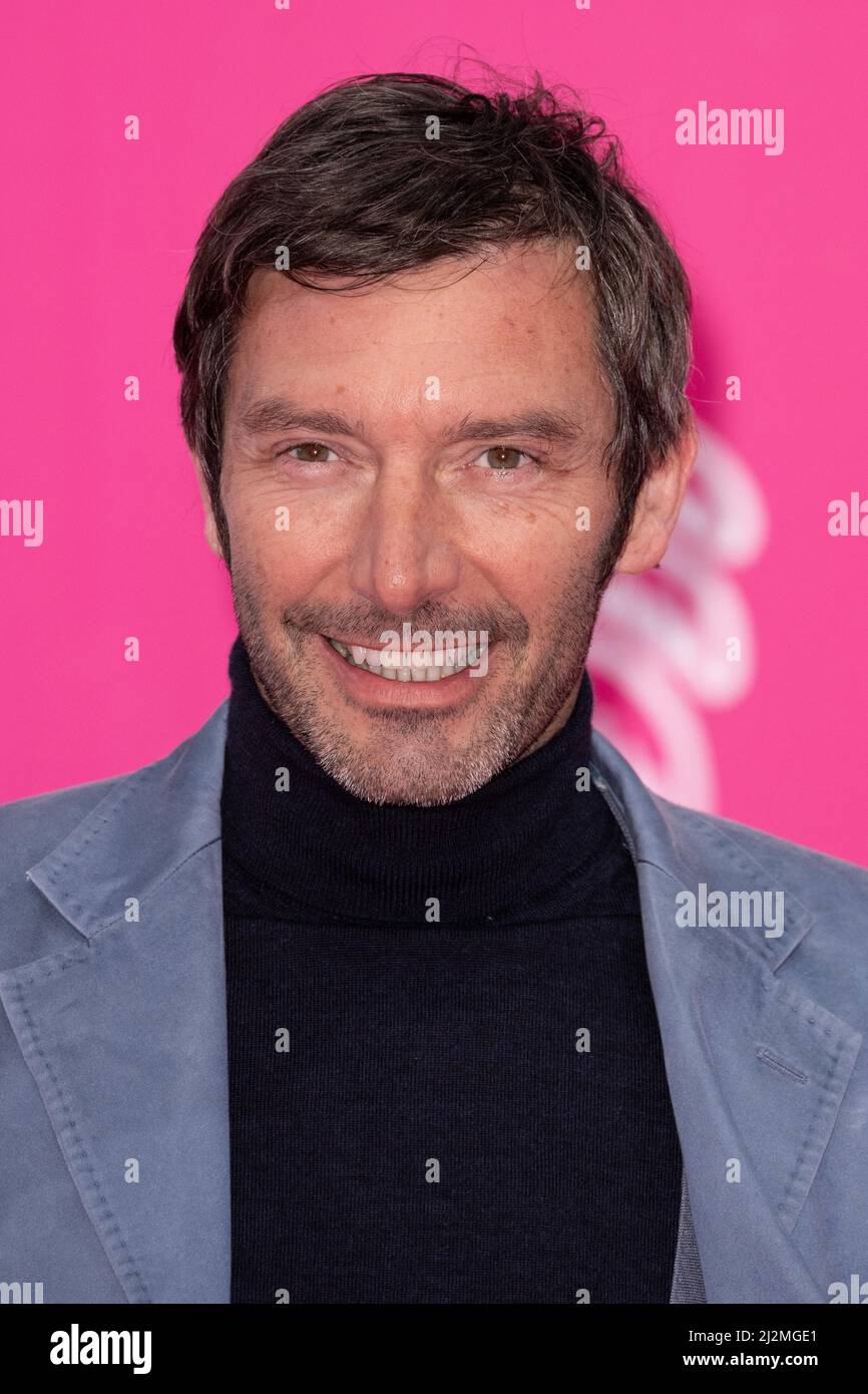 Franck Semonin attends the pink carpet during the 5th Canneseries ...