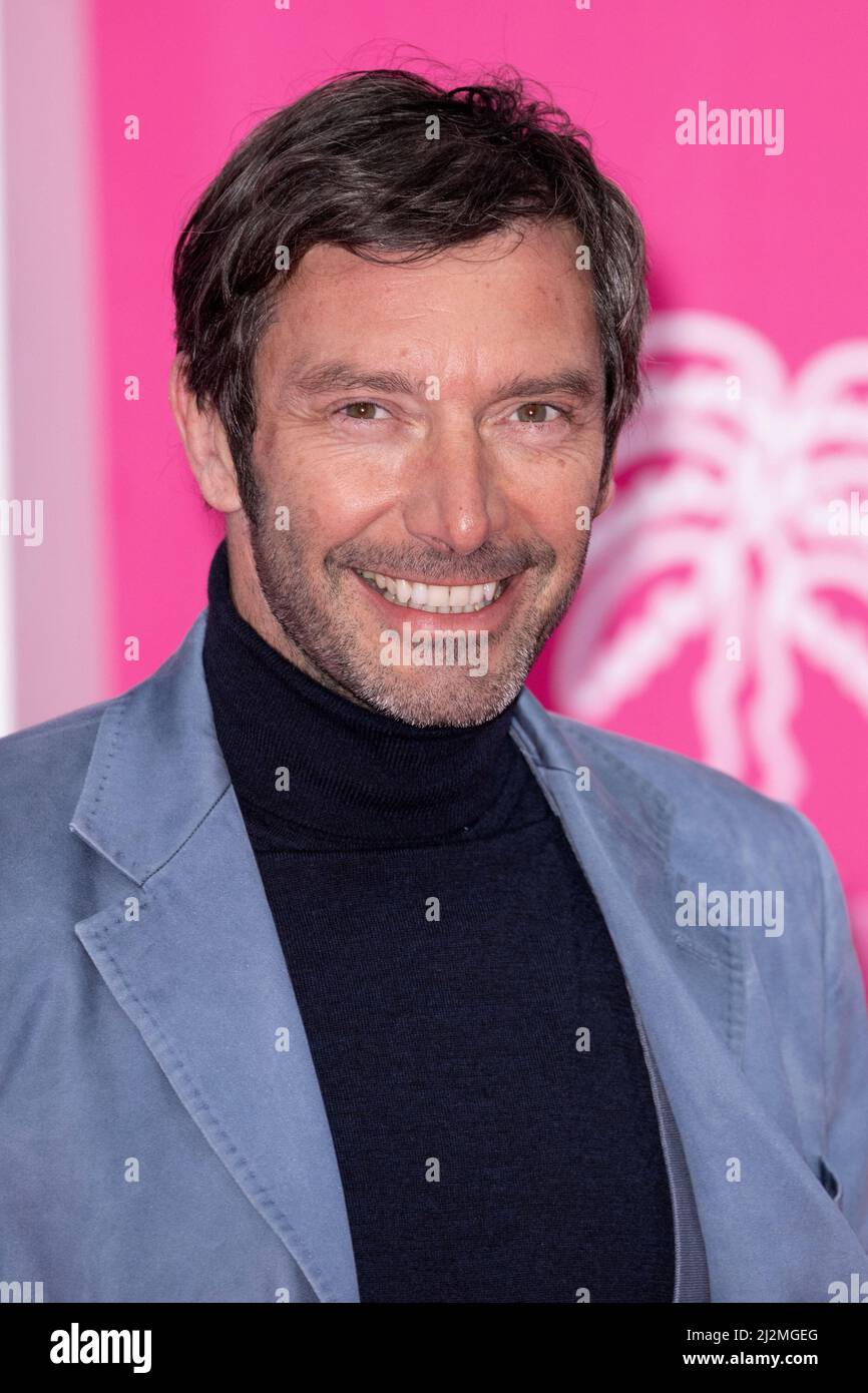 Franck Semonin attends the pink carpet during the 5th Canneseries ...