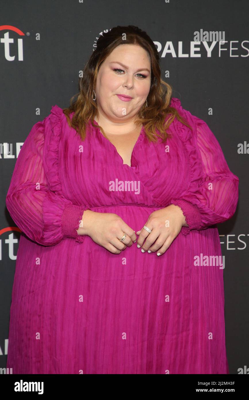 Hollywood, Ca. 2nd Apr, 2022. Chrissy Metz at the PaleyFest LA 2022 ...