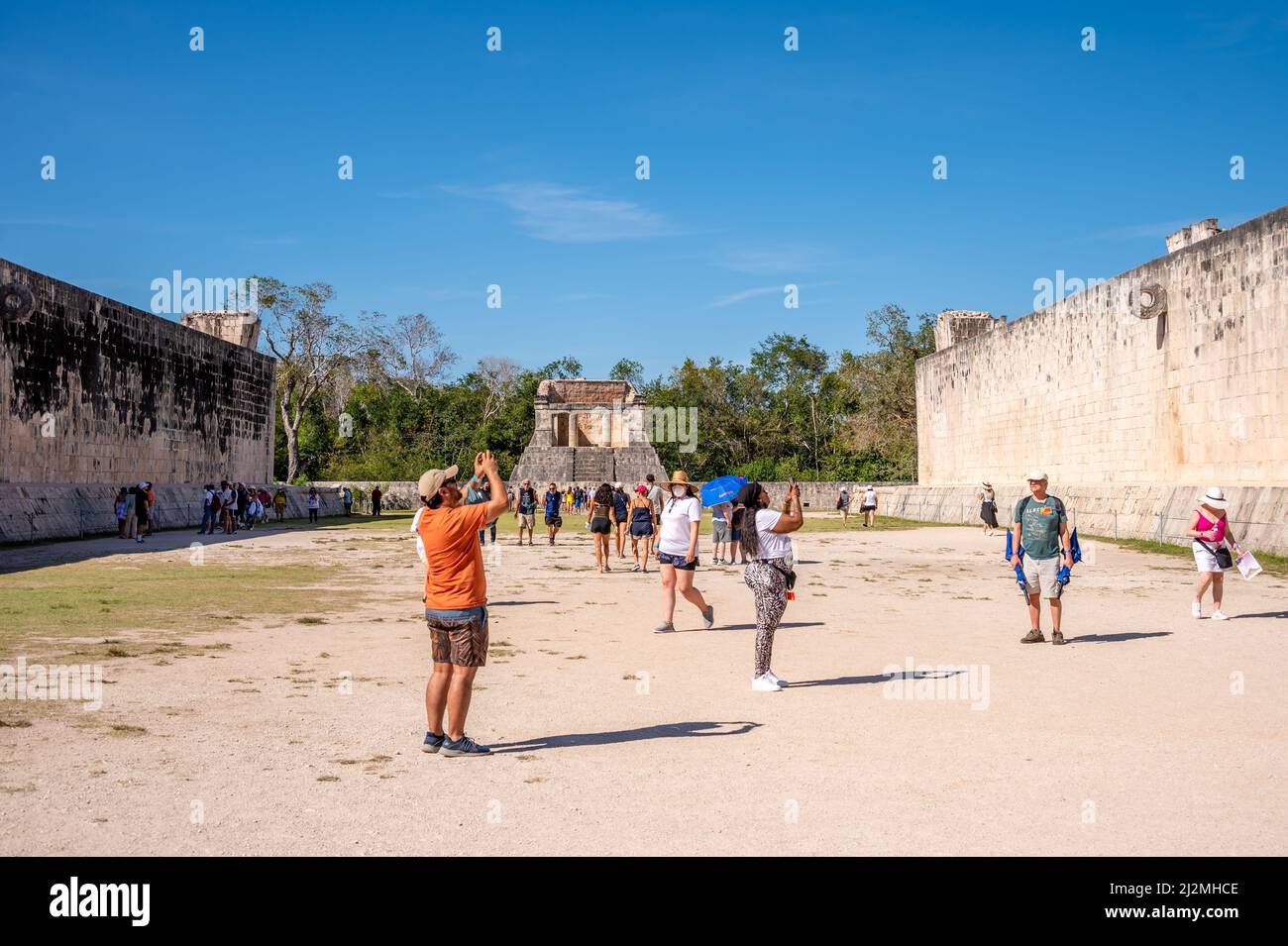 Piste, Mexico - March 25, 2022: Details of the Gran Juego de Pelota at ...
