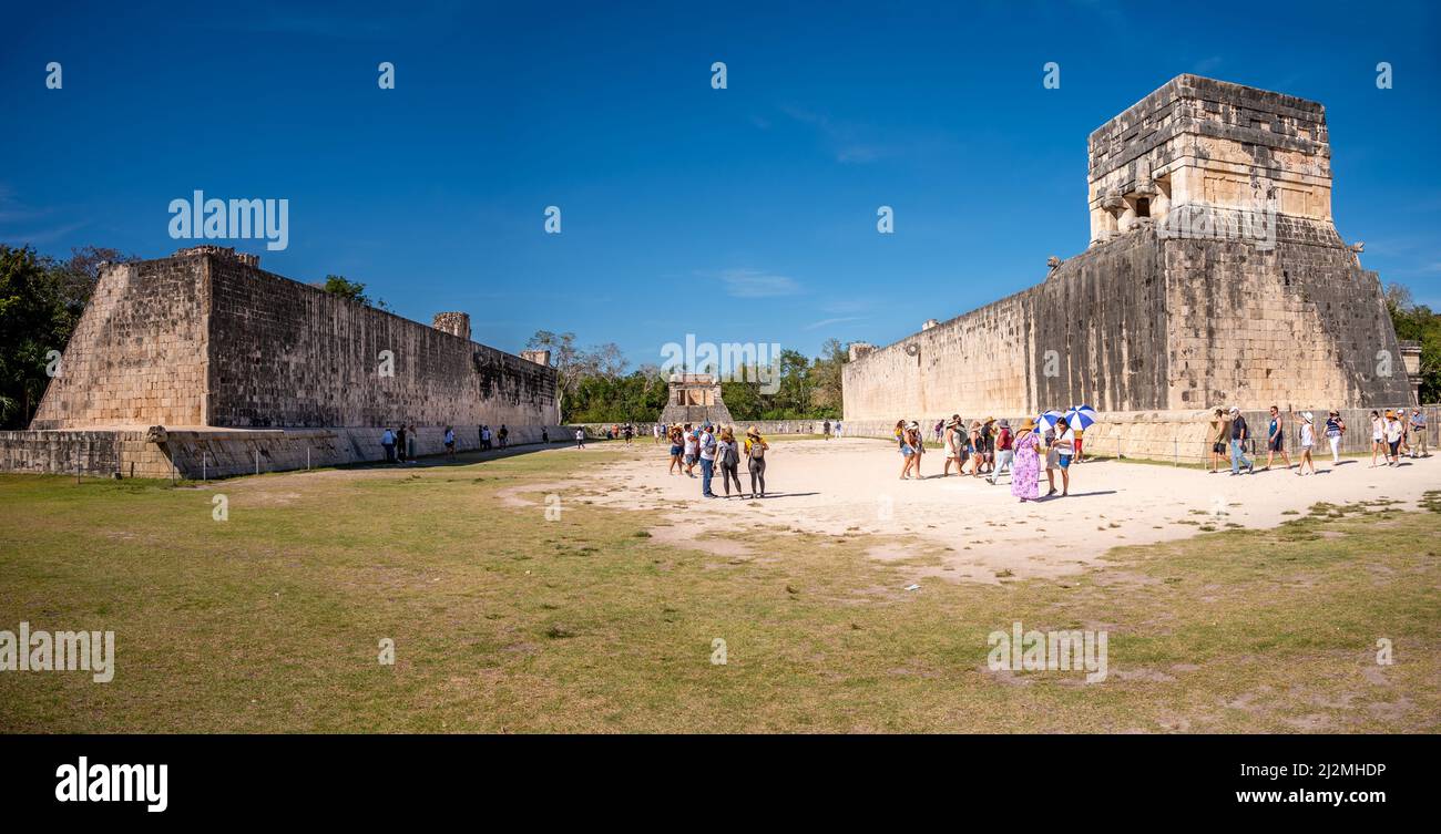 Piste, Mexico - March 25, 2022: Details of the Gran Juego de Pelota at ...