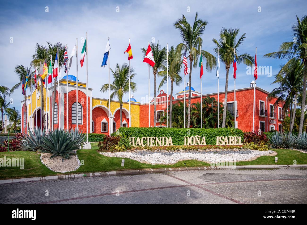 Tulum, Mexico - March 26, 2022: View of the Bahia Principe Hacienda ...