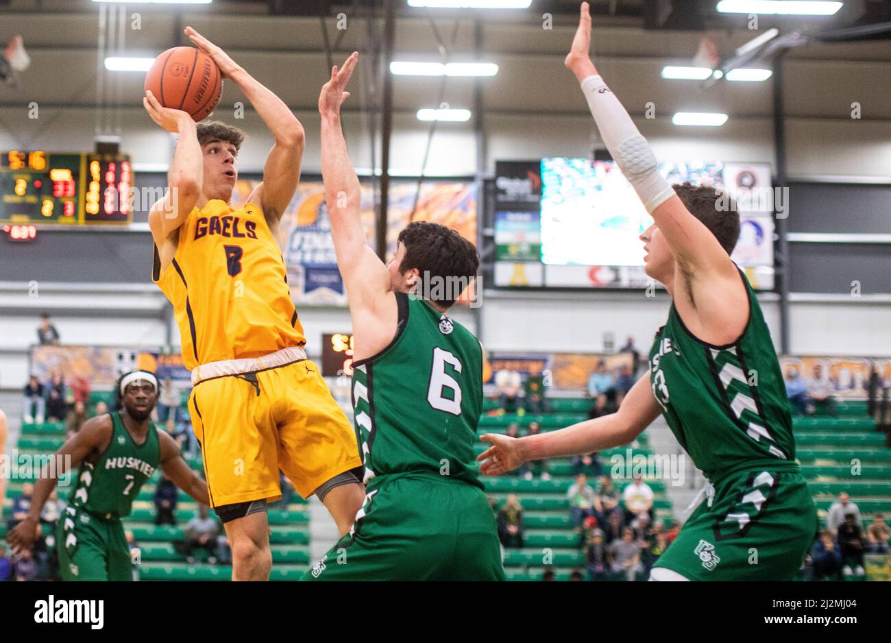 April 2, 2022, EDMONTON, AB, CANADA: Saskatchewan Huskies Alexander ...