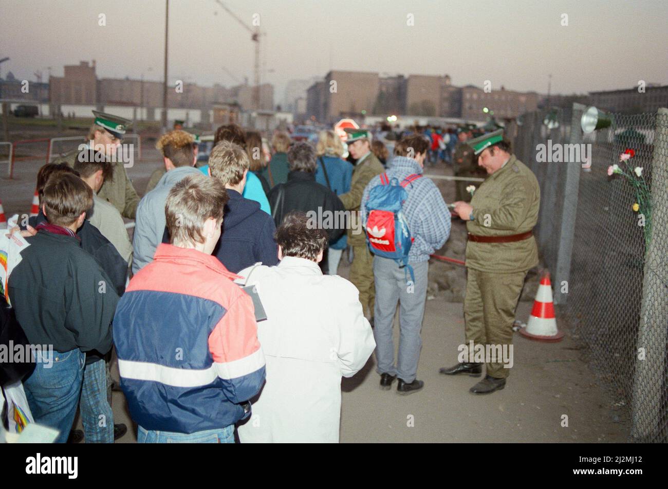 West Berlin, Germany, 10 days after relaxation of border crossing by ...