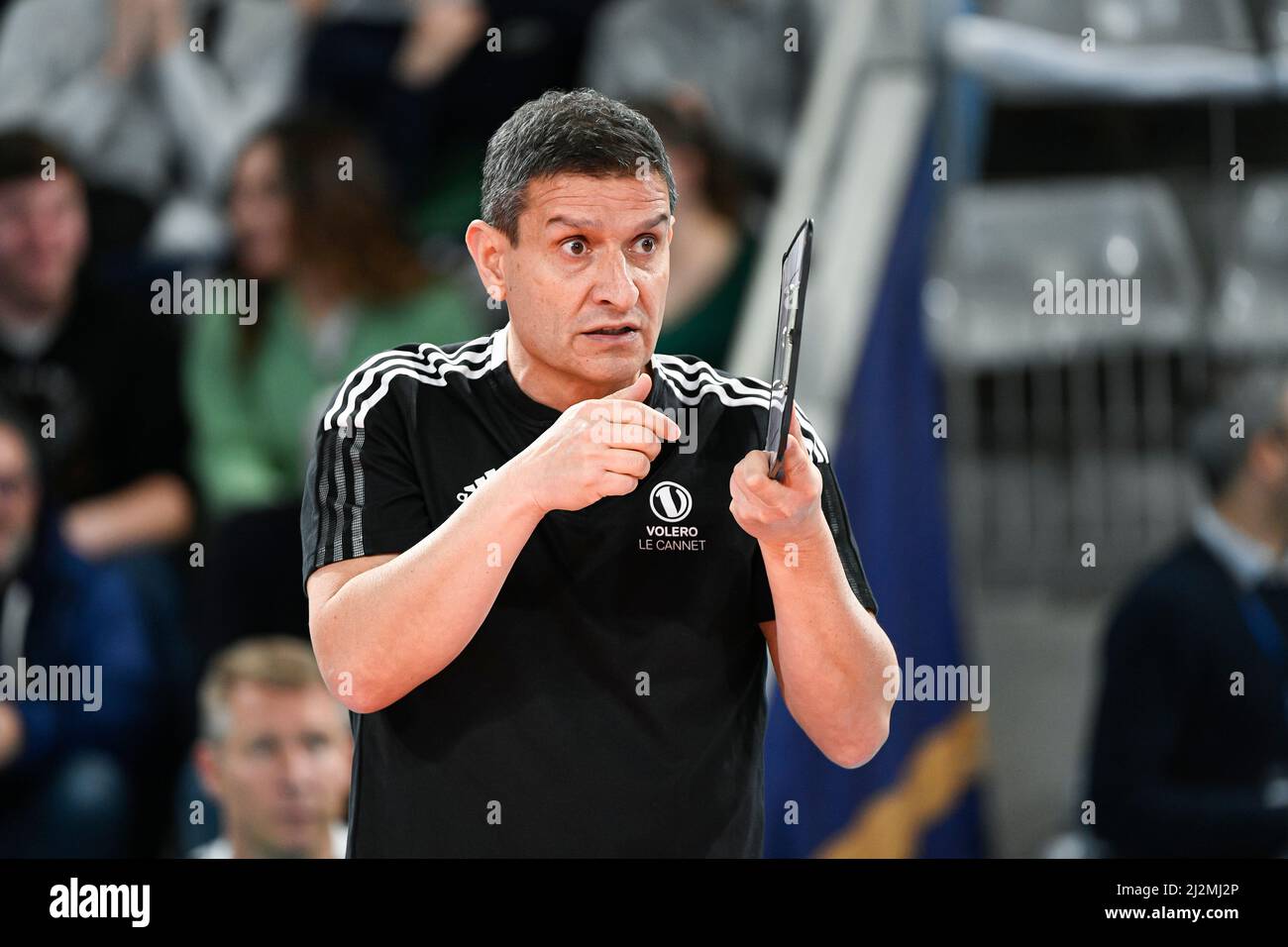 Lorenzo MICELLI Head coach of Volero Le Cannet during the Women's ...