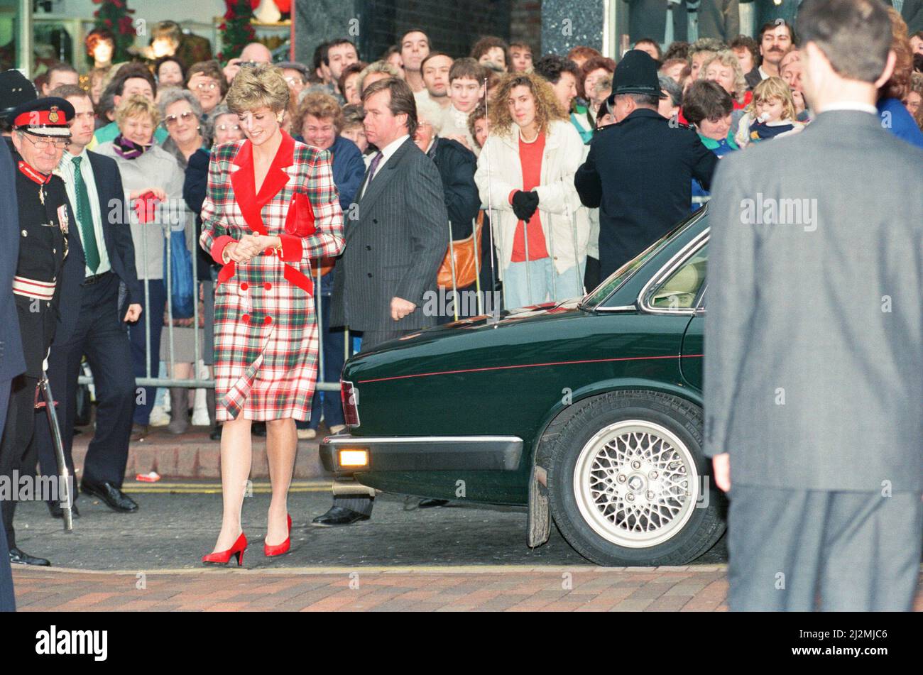 HRH The Princess of Wales, Princess Diana, visits Didsbury and Wigan in ...