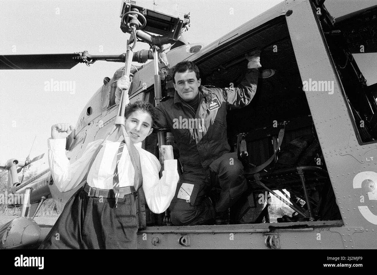 RAF display at Hugh Faringdon School, Reading. 13th November 1991 Stock ...