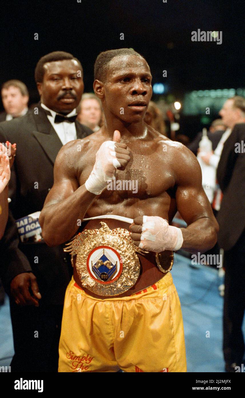 Chris Eubank vs Michael Watson for the WBO middleweight title at Earls ...