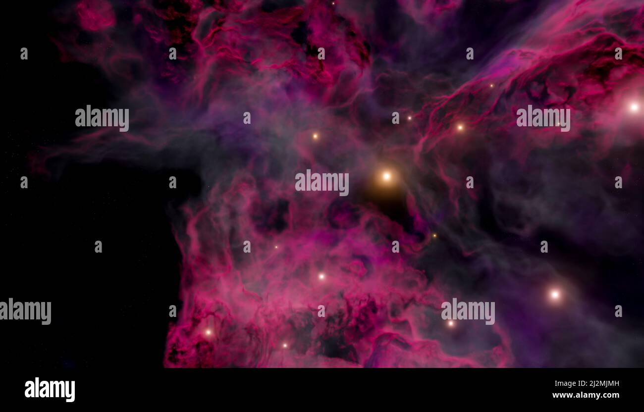 Nebula, conceptual illustration Stock Photo - Alamy