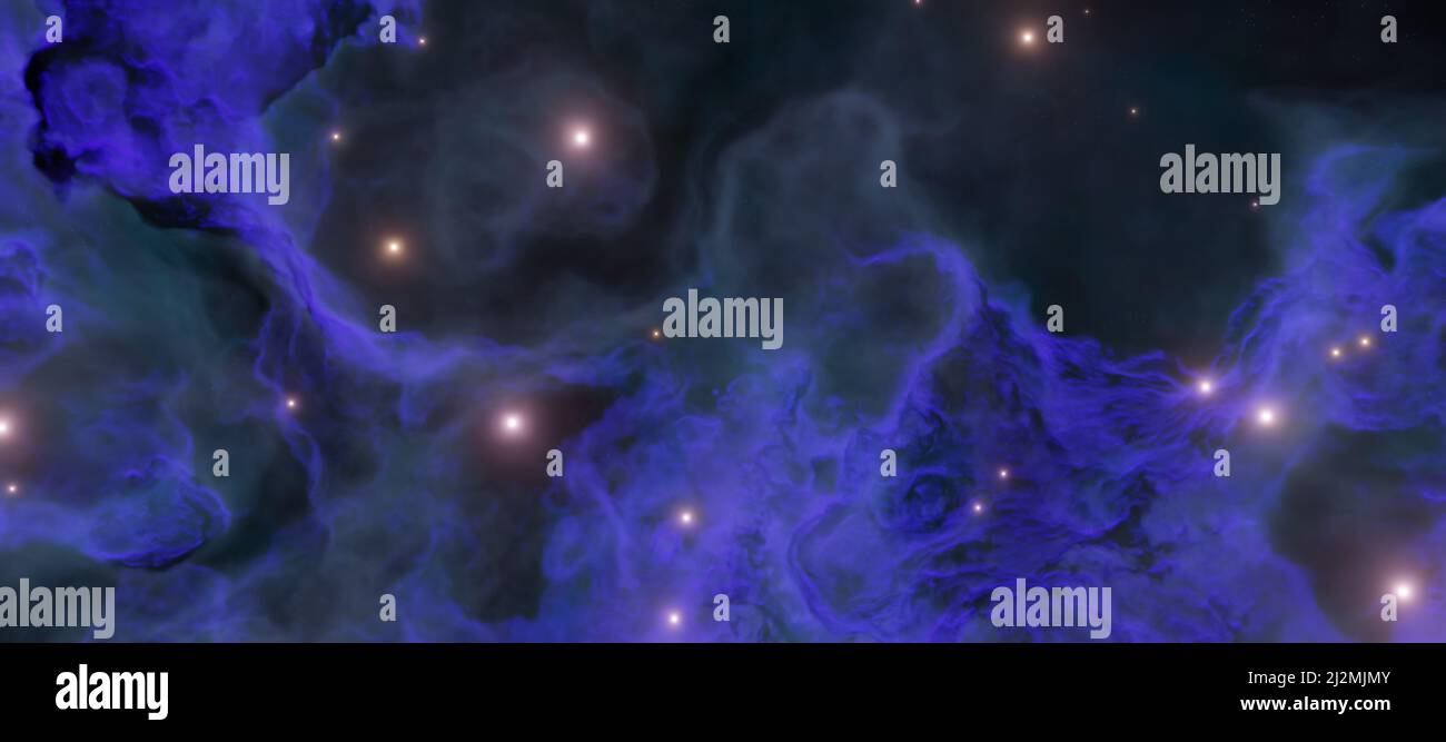 Nebula, conceptual illustration Stock Photo - Alamy