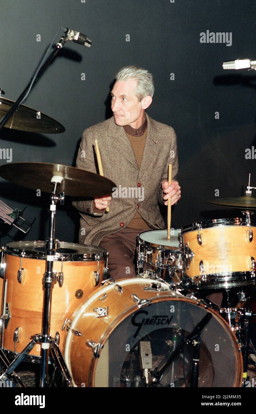 Rolling stones drummer charlie watts hi-res stock photography and ...