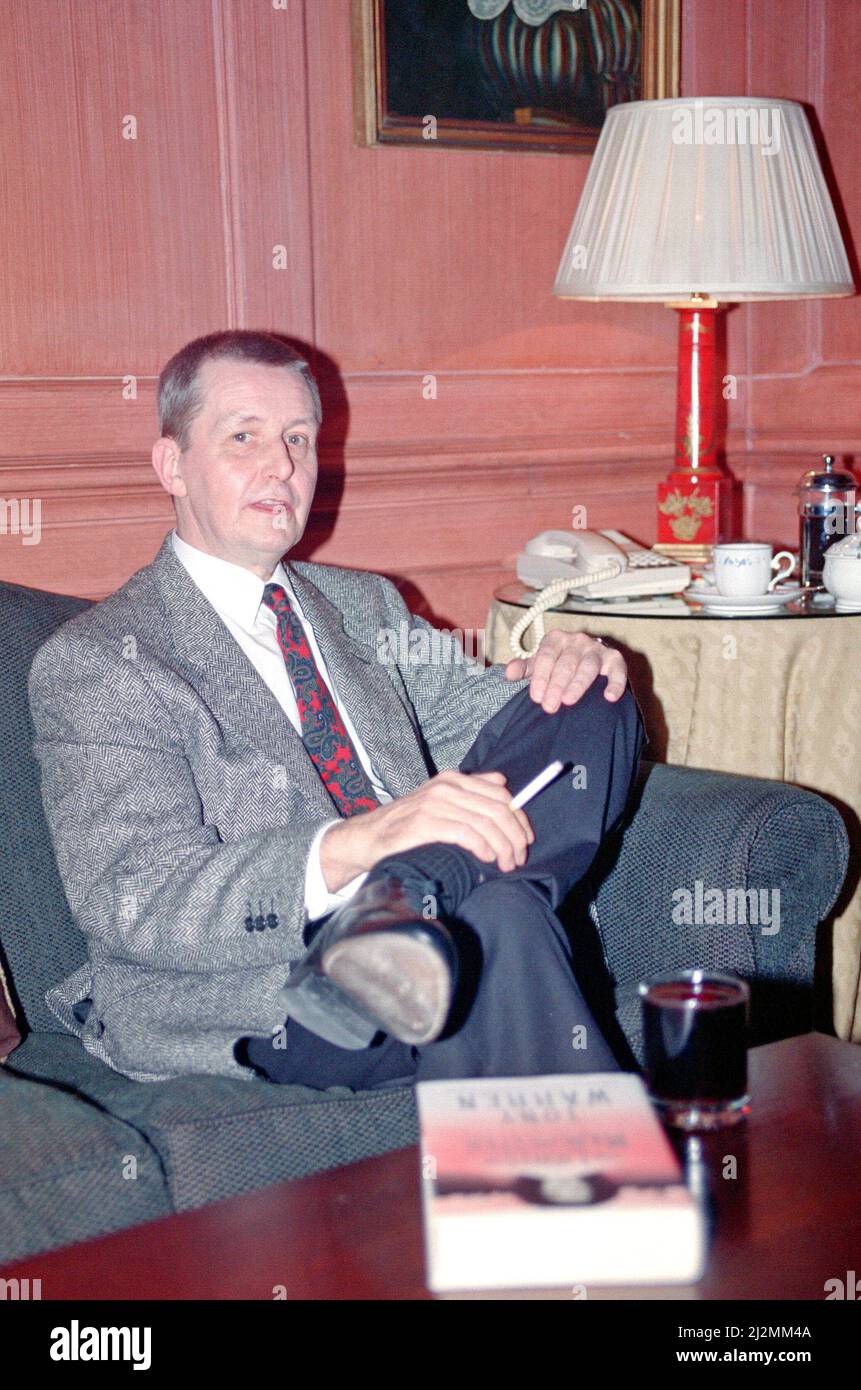 Tony Warren, creator of Coronation Street , pictured at home in 1991 ...