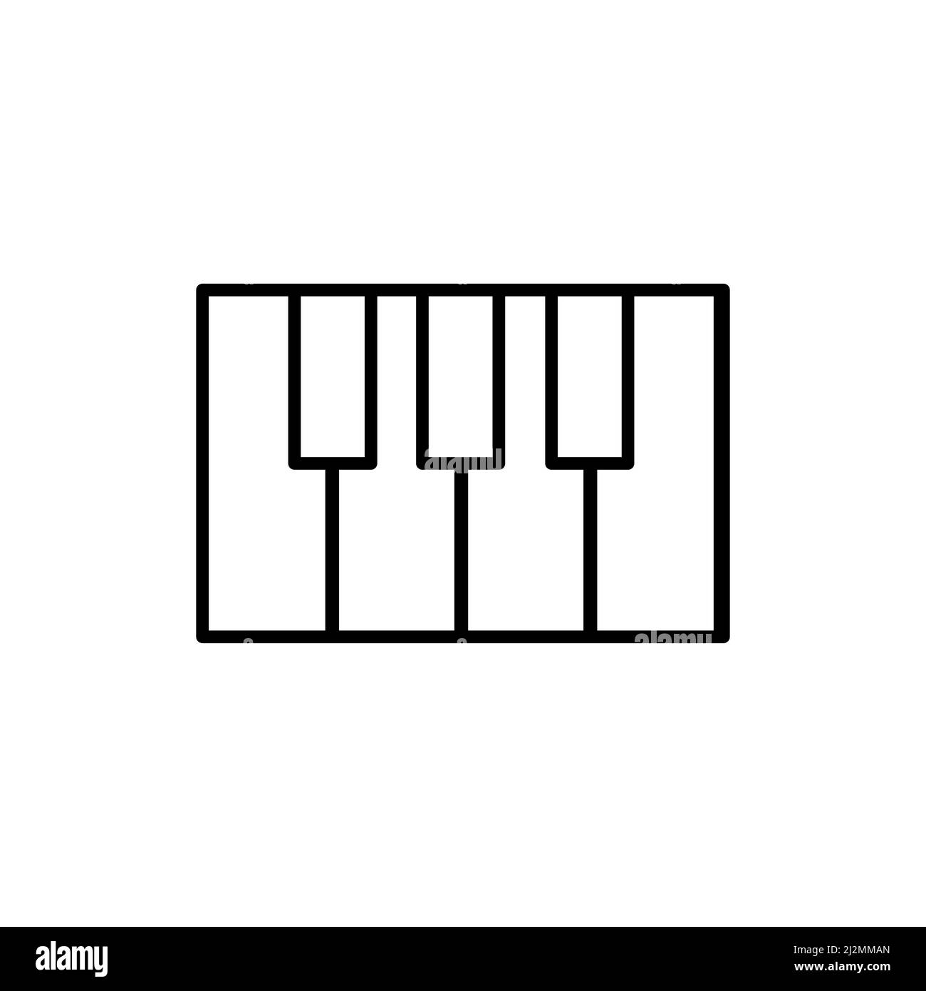 Piano line vector icon on white background Stock Vector Image & Art - Alamy