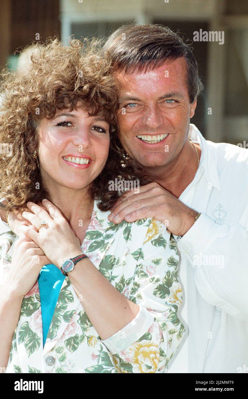 DJ Tony Blackburn and Debbie Thomson celebrate their engagement. 29th ...