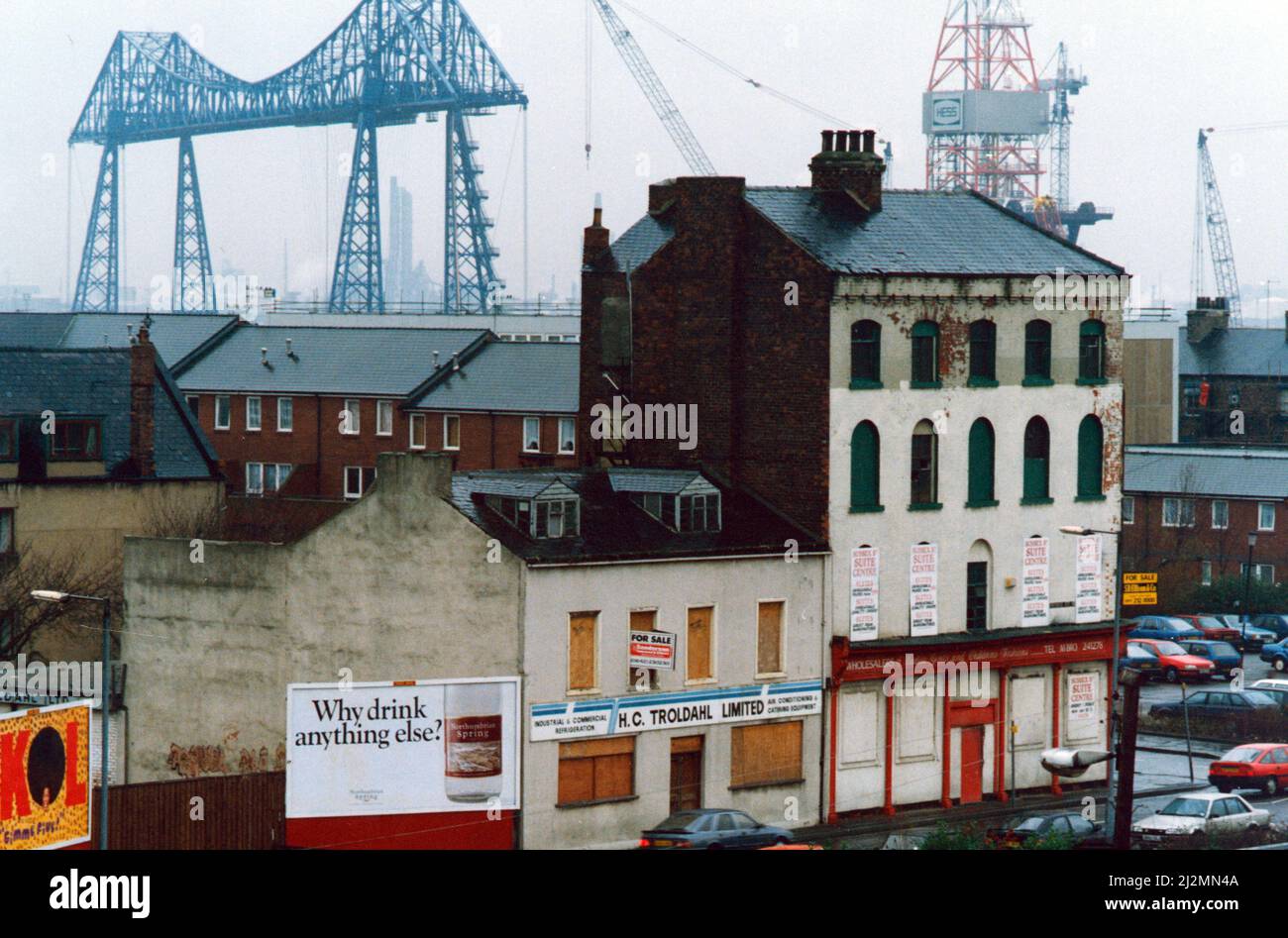 Scenes in St Hilda's, Middlesbrough. 11th December 1992 Stock Photo - Alamy