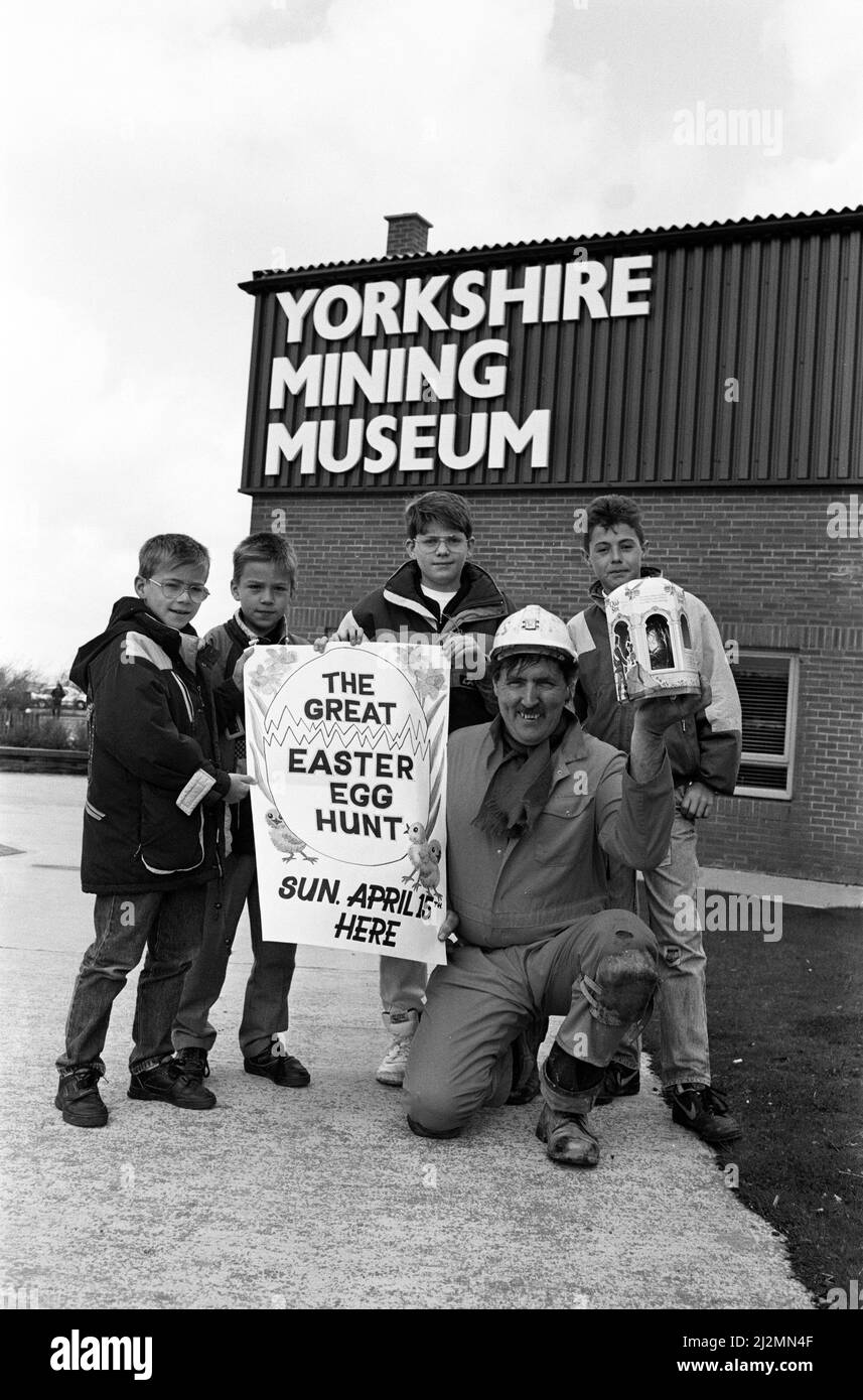 Eggscavators... Children at the Yorkshire Mining Museum, Overton ...