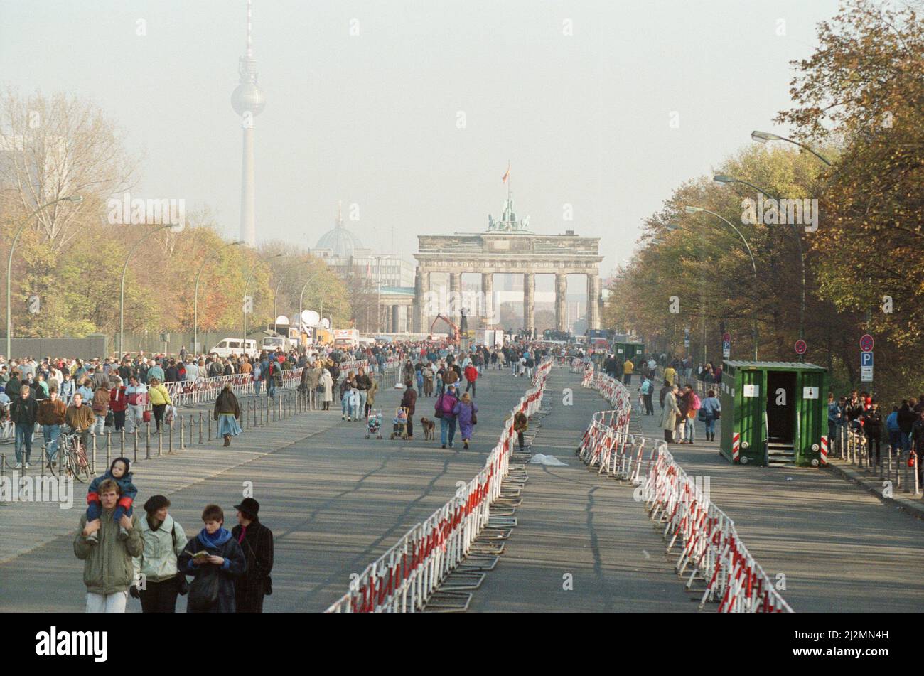 West Berlin, Germany, 10 days after relaxation of border crossing by ...