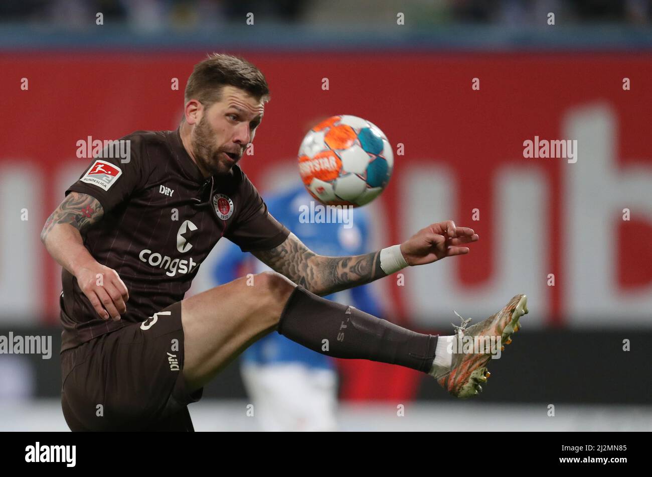 Rostock, Germany. 02nd Apr, 2022. Soccer: 2nd Bundesliga, Hansa Rostock ...
