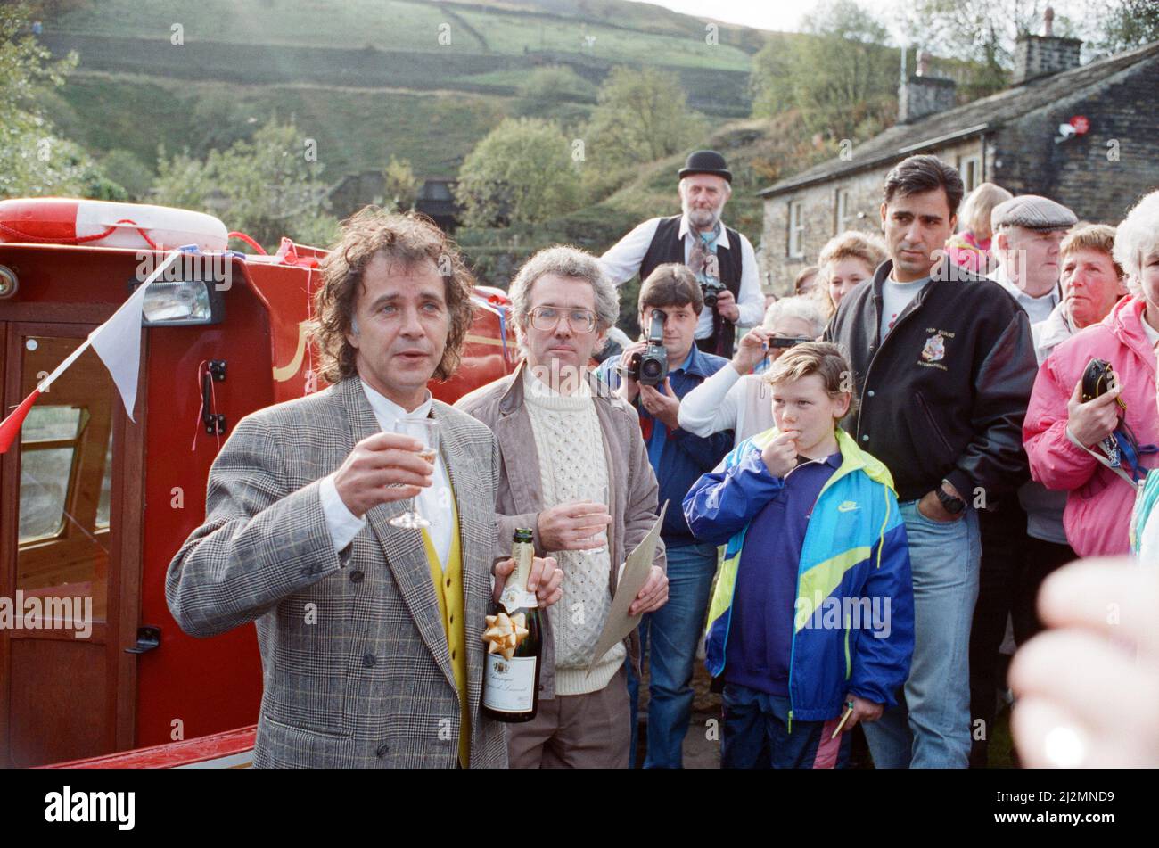 Essex joined the Yorkshire-Lancashire waterway at Marsden yesterday ...