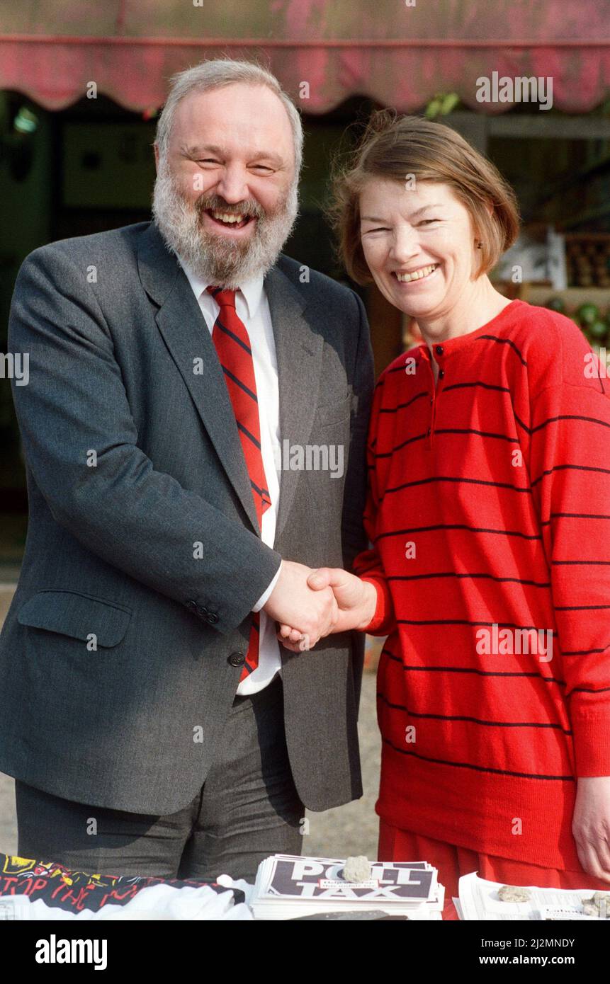 Frank Dobson with Labour candidate and actress Glenda Jackson. 31st ...