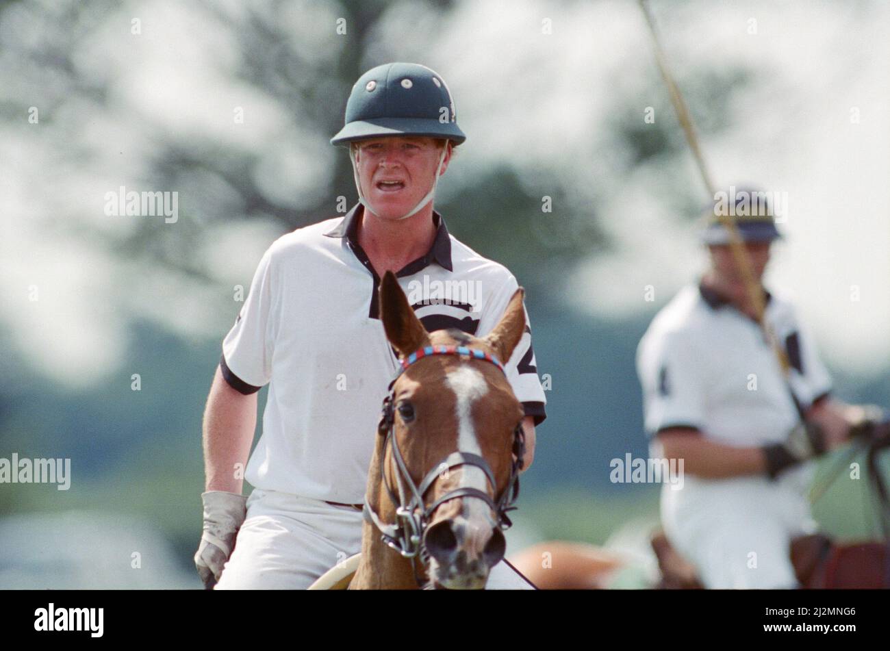 Picture shows Major James Hewitt (wearing white shirt number 2). See ...
