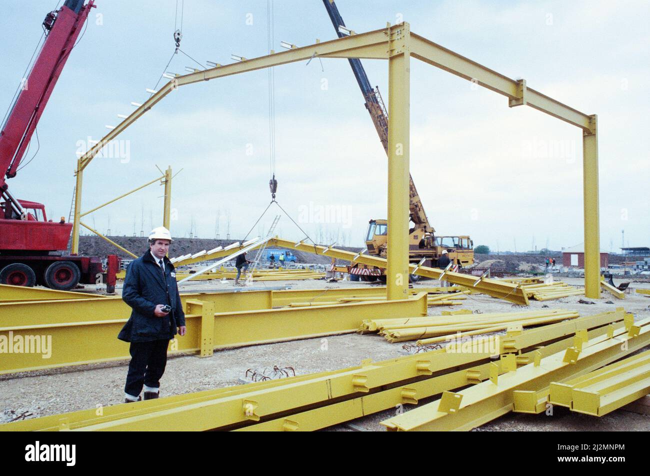 Construction site of Teesside Retail Park and Leisure Centre, split ...