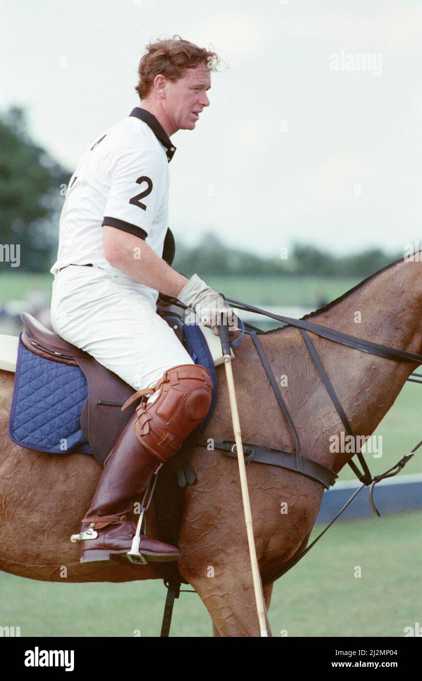 Picture shows Major James Hewitt (wearing white shirt number 2). See ...