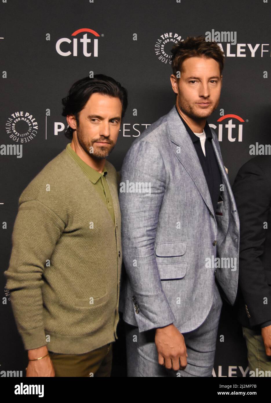 Hollywood, California, USA 2nd April 2022 Actor Milo Ventimiglia and ...