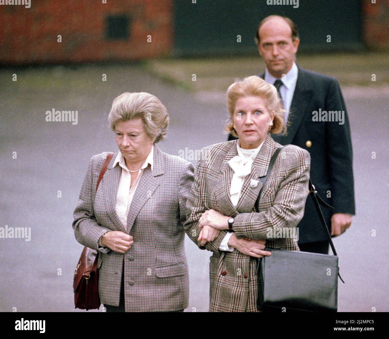 Mrs Philip Angela Darling (R) mother of murder victim Rosemary Shepherd ...