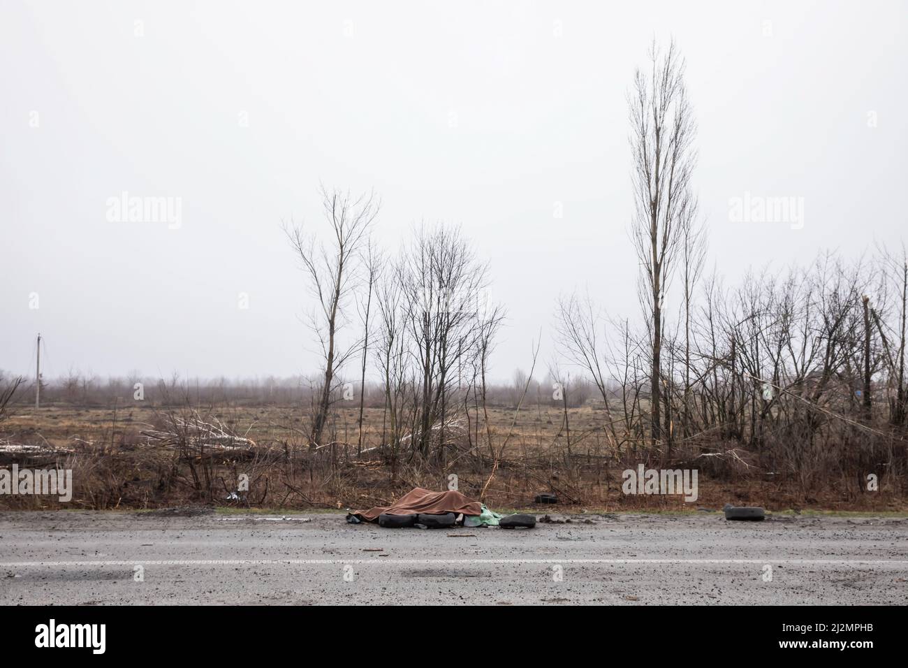 Bucha, Ukraine. 02nd Apr, 2022. (EDITORS NOTE: Image depicts death ...