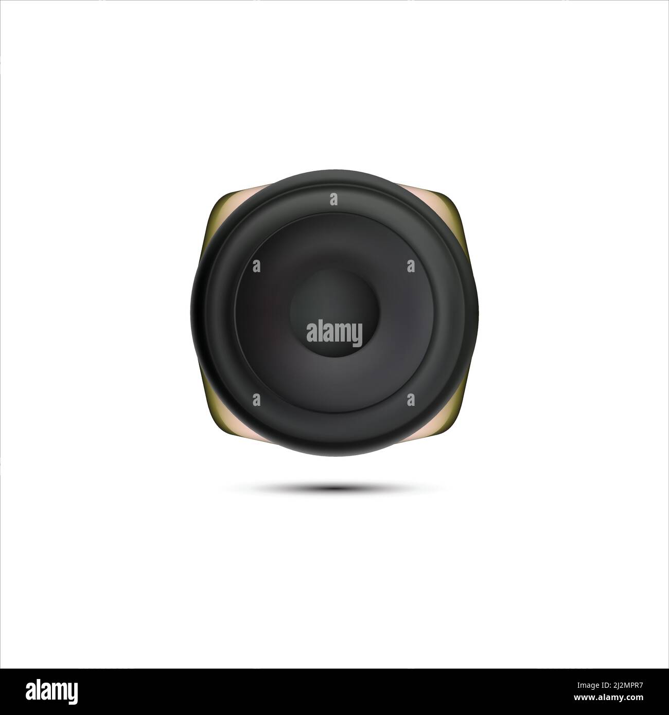 vector speaker illustration High-bass speaker created with gradient ...