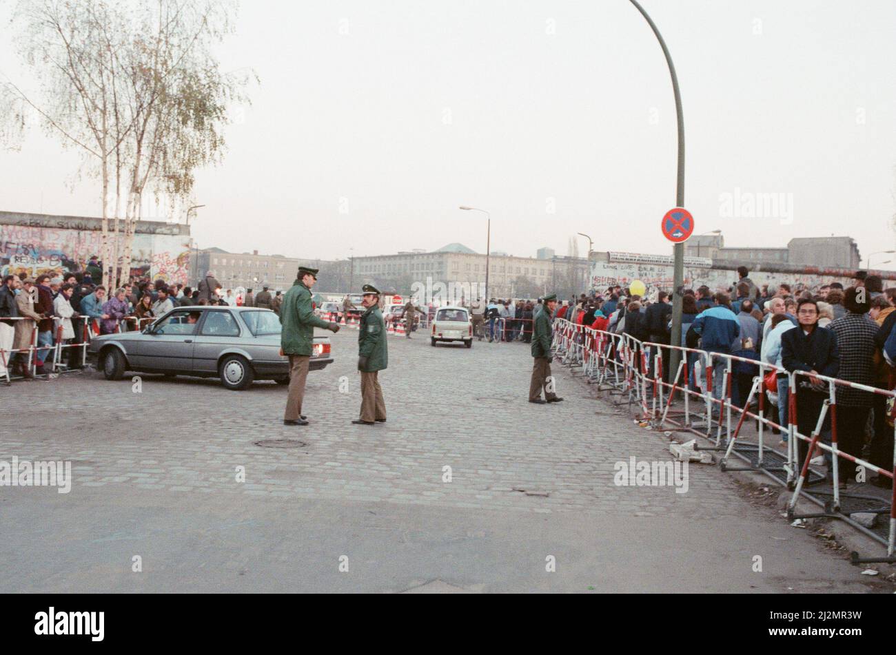 West Berlin, Germany, 10 days after relaxation of border crossing by ...
