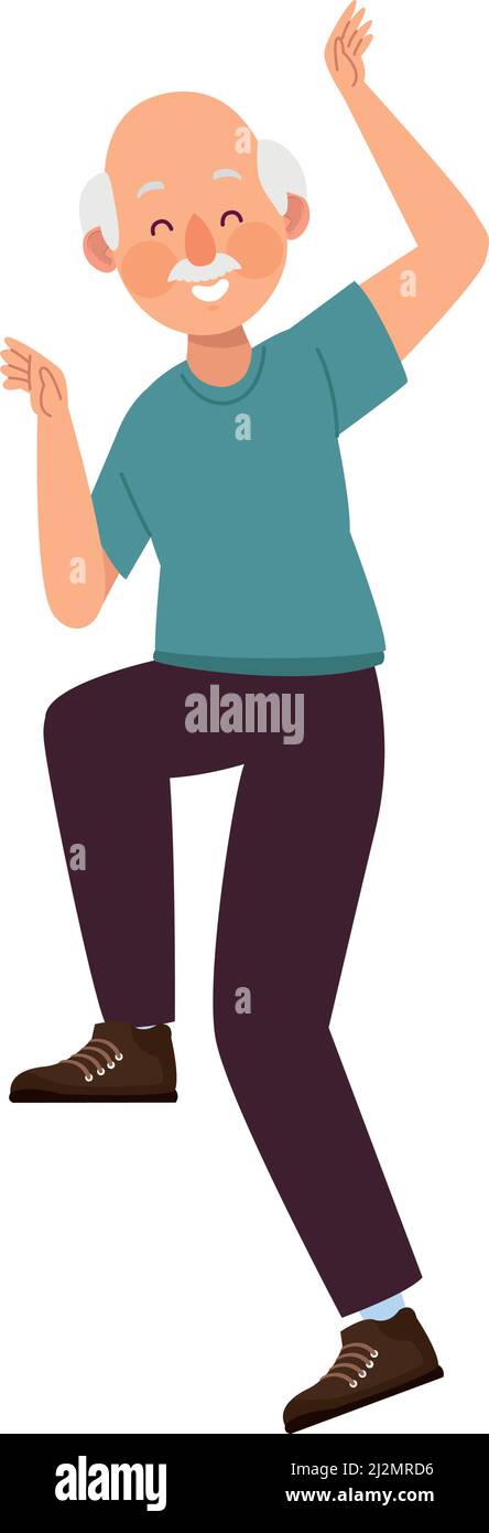 old man dancing Stock Vector Image & Art - Alamy