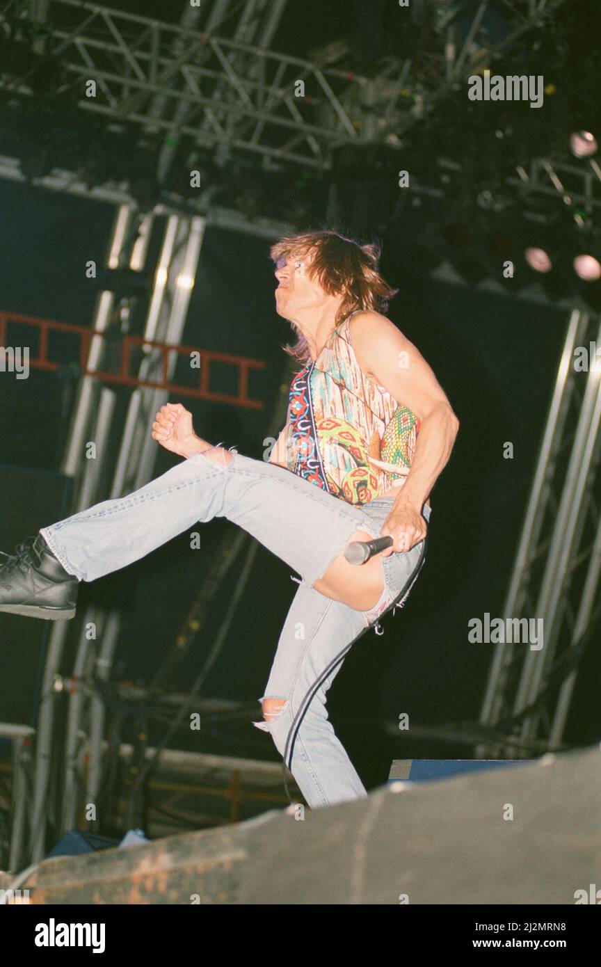 Iggy Pop (USA singer) performing at The Reading Rock Festival, Little ...