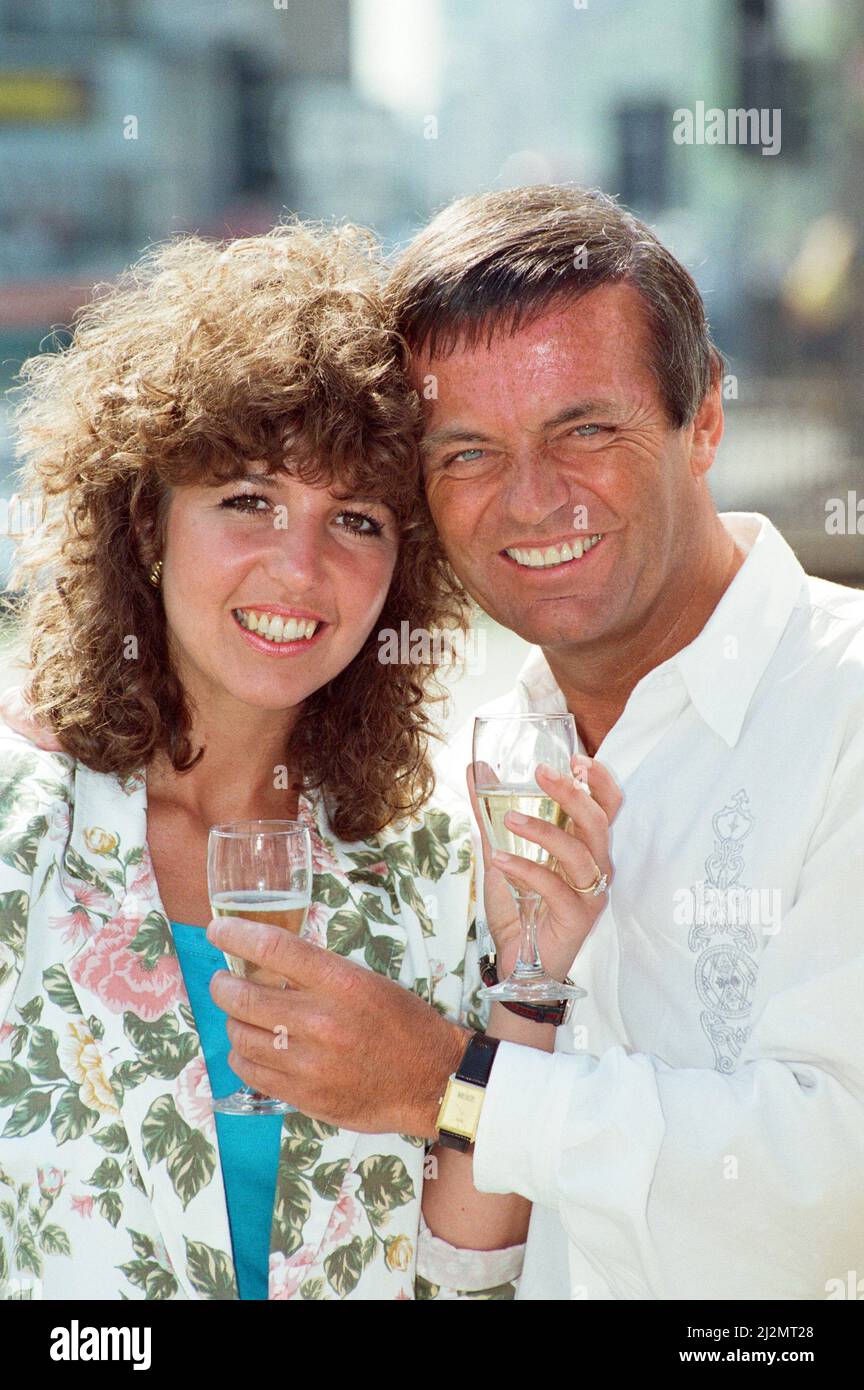 DJ Tony Blackburn and Debbie Thomson celebrate their engagement. 29th ...
