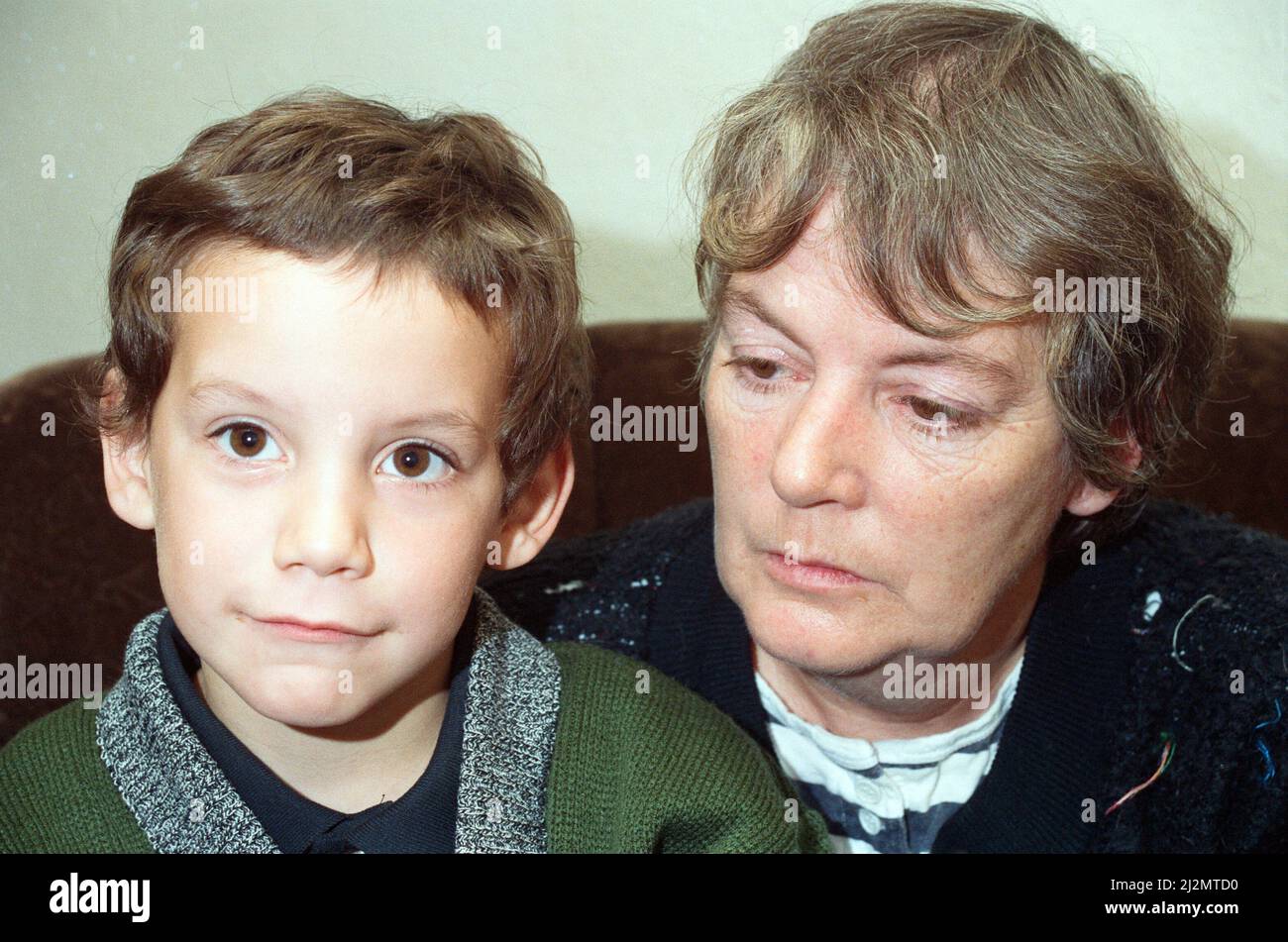 Lynn Nixon, mother of murder victim Dianne McInally, with Dianne's son ...