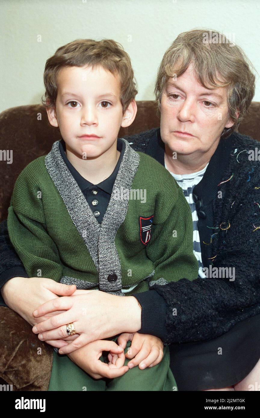 Lynn Nixon, mother of murder victim Dianne McInally, with Dianne's son ...
