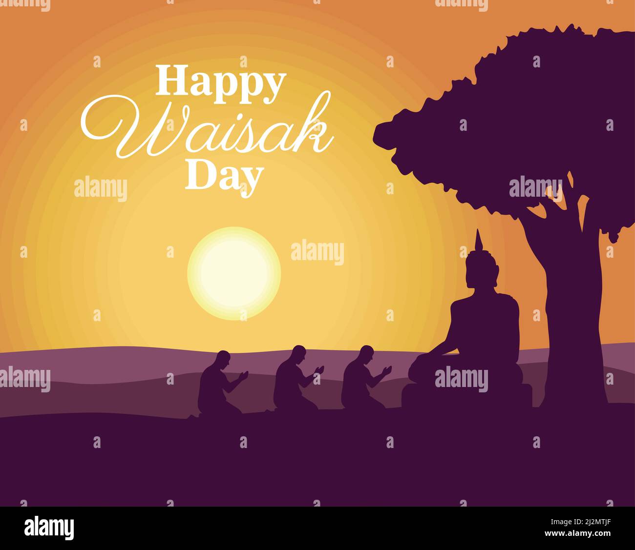 Buddhist monks holiday Stock Vector Images - Alamy