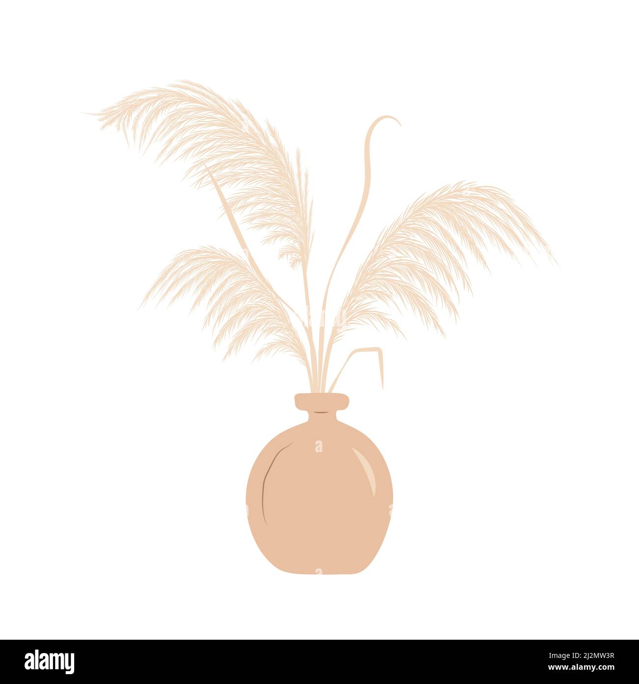 Pampas grass landscape Stock Vector Images - Alamy