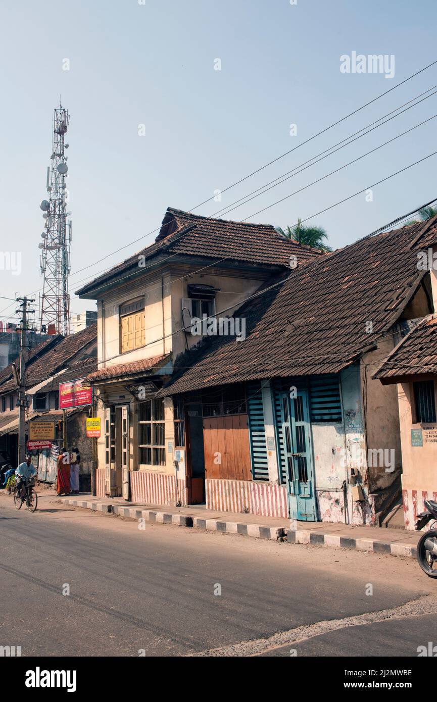 Traditional kerala roof hi-res stock photography and images - Alamy