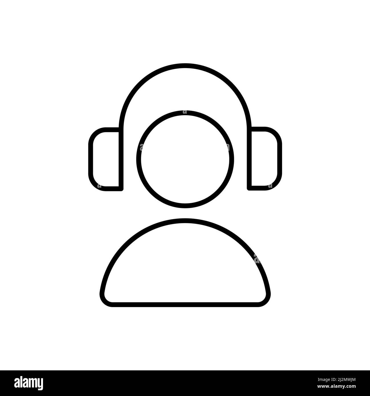 Cartoon listen Black and White Stock Photos & Images - Alamy