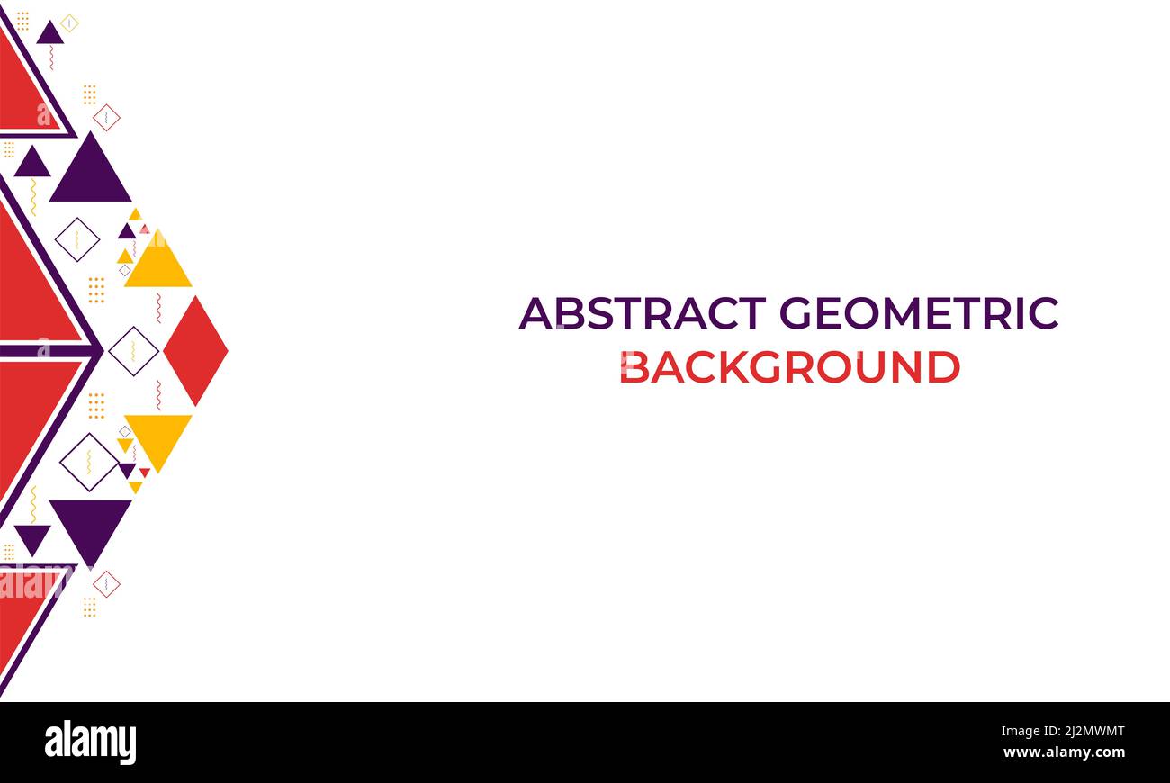 colorful triangle geometric shape background design Stock Photo - Alamy