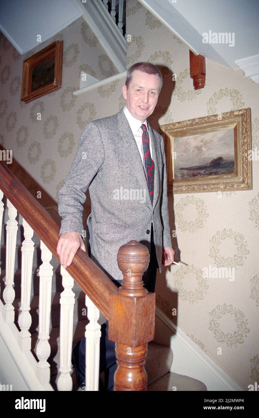 Tony Warren, creator of Coronation Street , pictured at home in 1991 ...