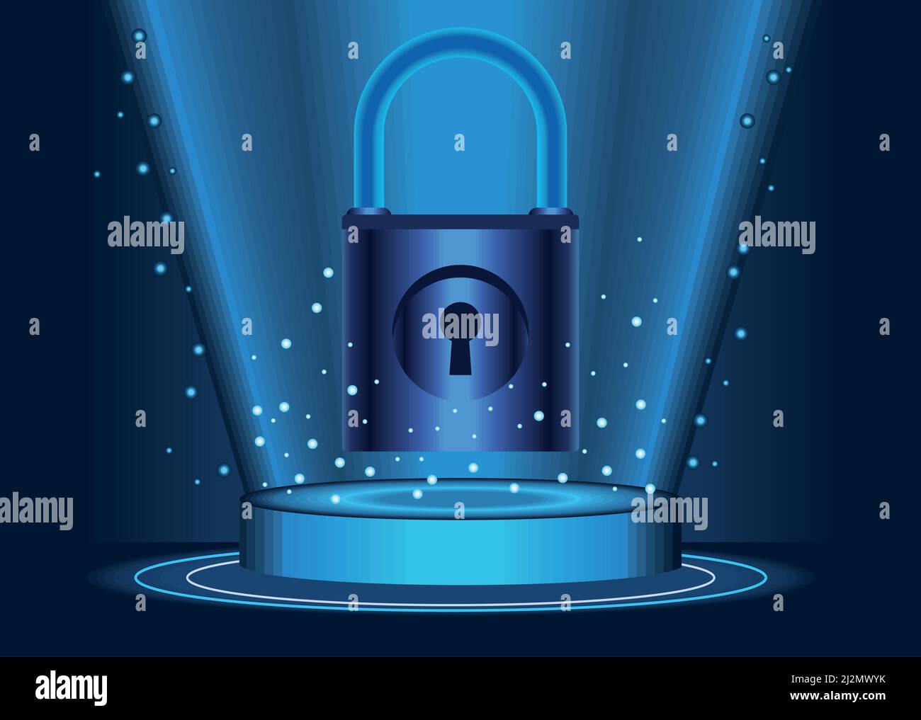 Hi tech lock Stock Vector Images - Alamy