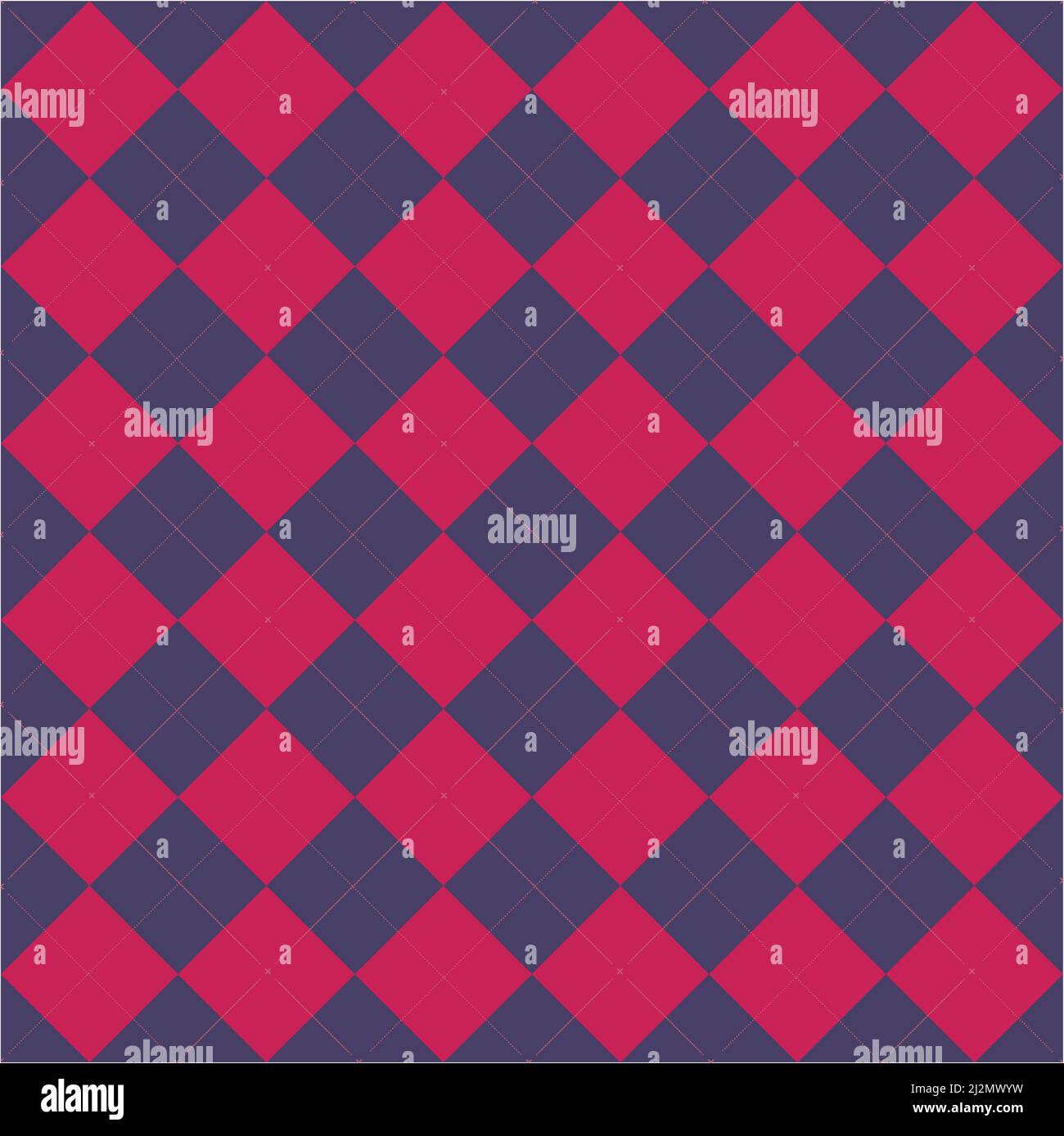 Rhombus Square Golf Pattern Design In Dark Blue And Cherry Red Color ...