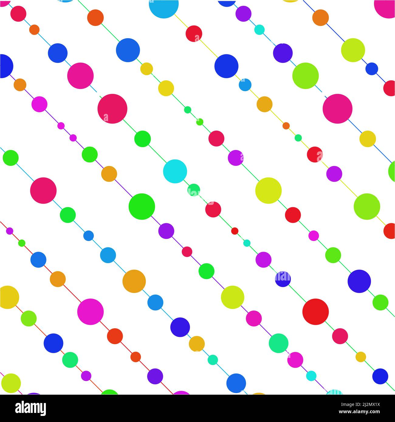 Colorful Dots On Colorful Lines Pattern Design Stock Vector Image & Art ...