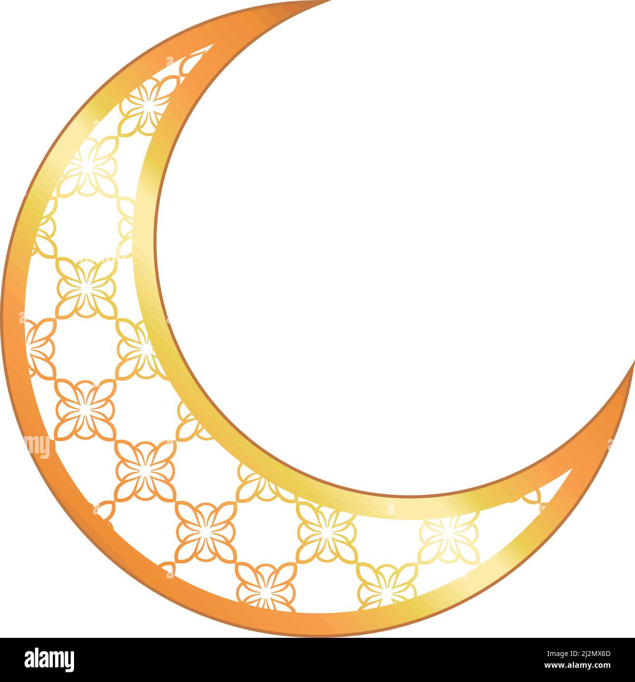 arabic golden crescent moon Stock Vector Image & Art - Alamy