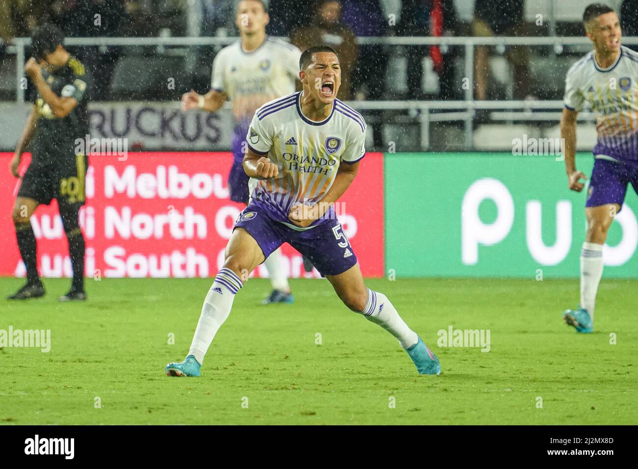 Orlando, Florida, USA, April 2, 2022, Orlando City SC's Cesar Araujo #5 ...