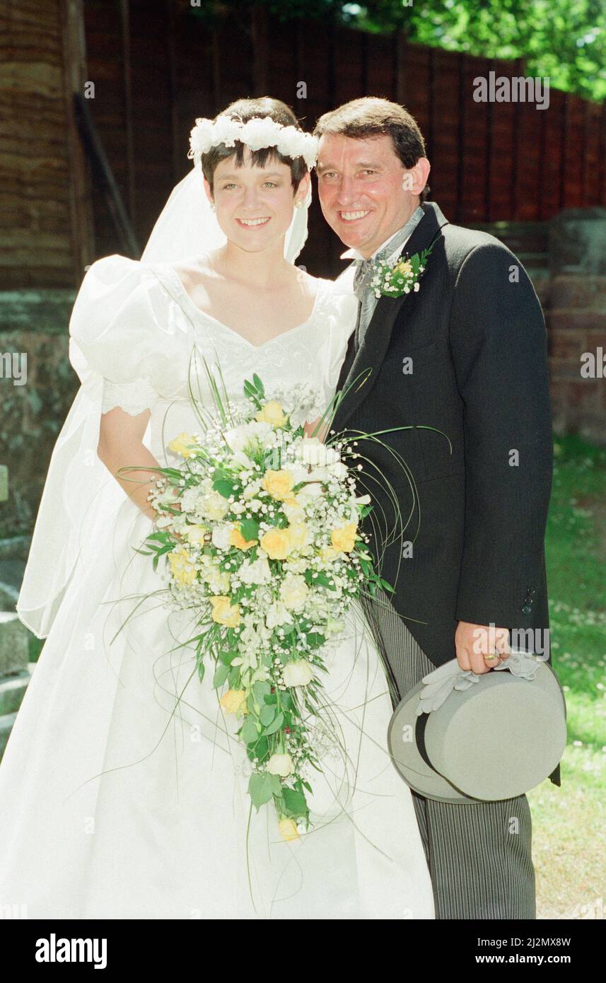 Graham Taylor, new England manager is pictured at the wedding of his ...