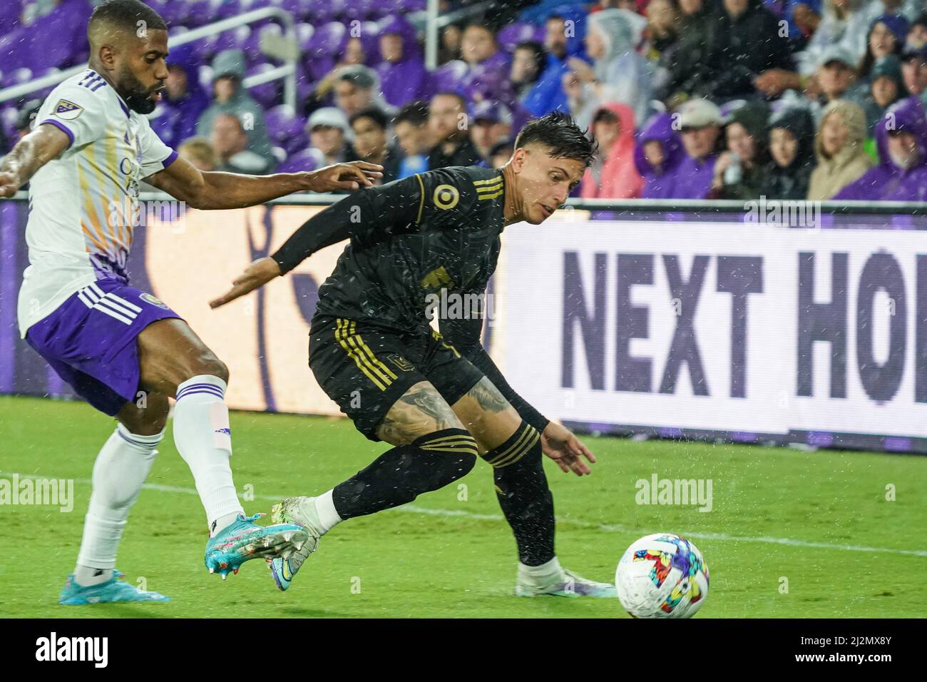 Orlando, Florida, USA, April 2, 2022, LAFC forward Brian Rodriguez #17 ...